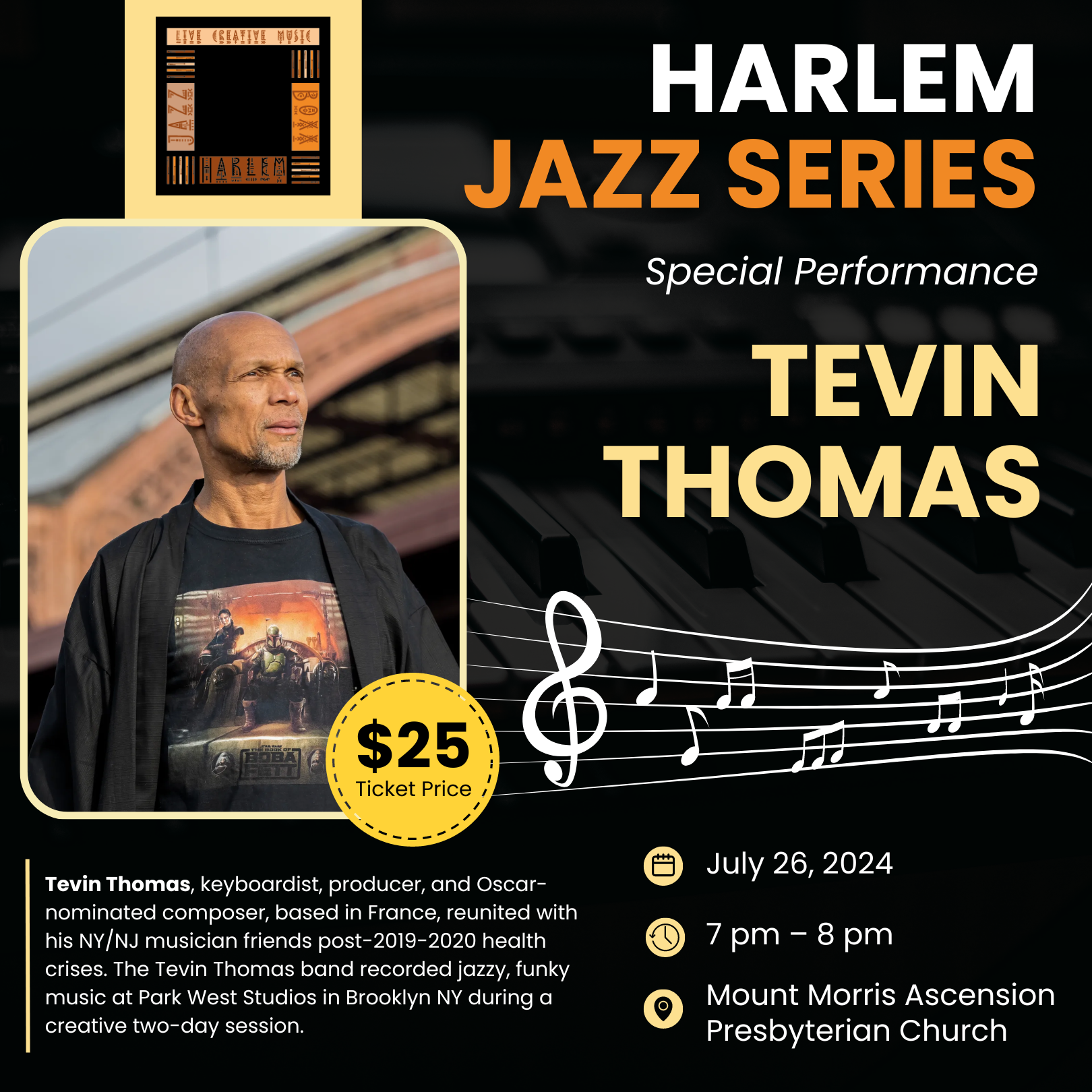Tevin Thomas – Harlem Jazz Series | To Do NYC