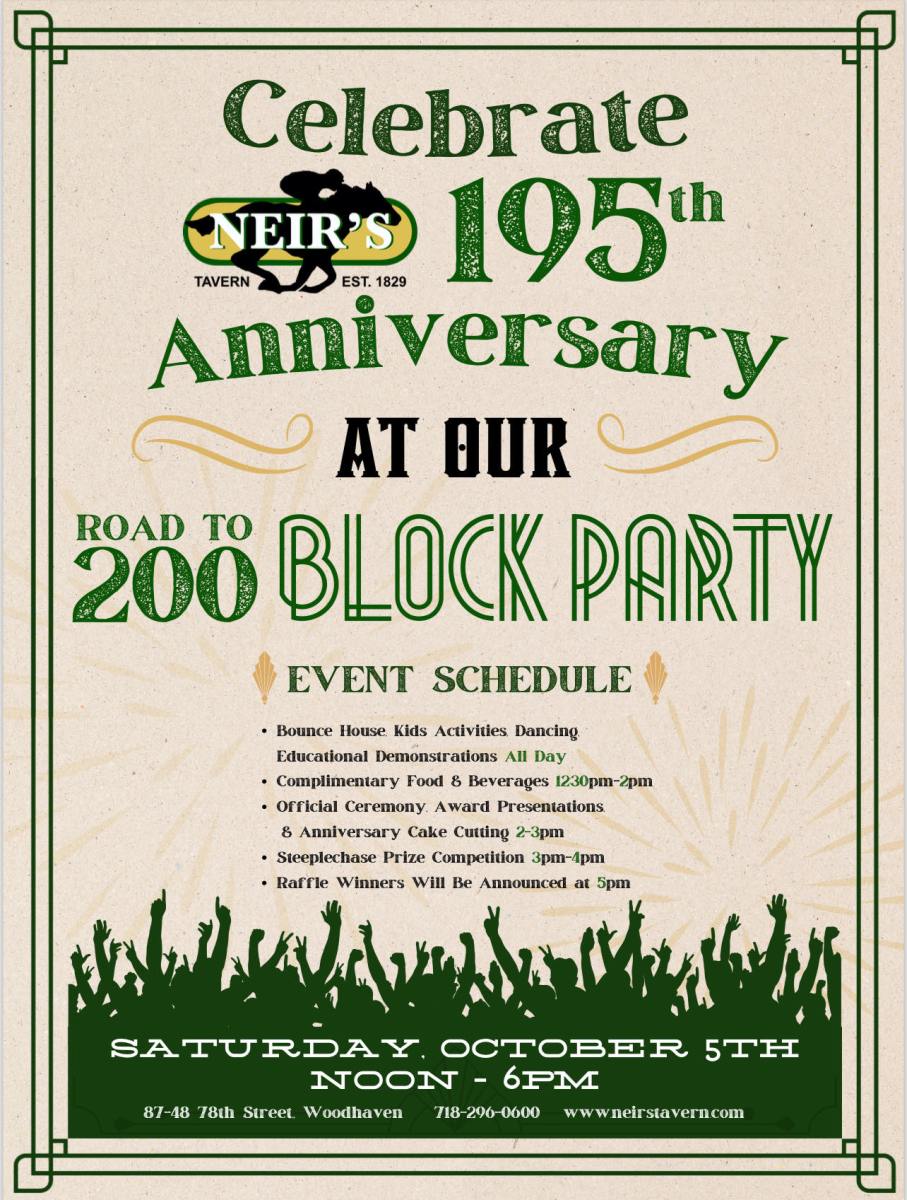 Historic Neir’s Tavern Community Block Party | To Do Bronx