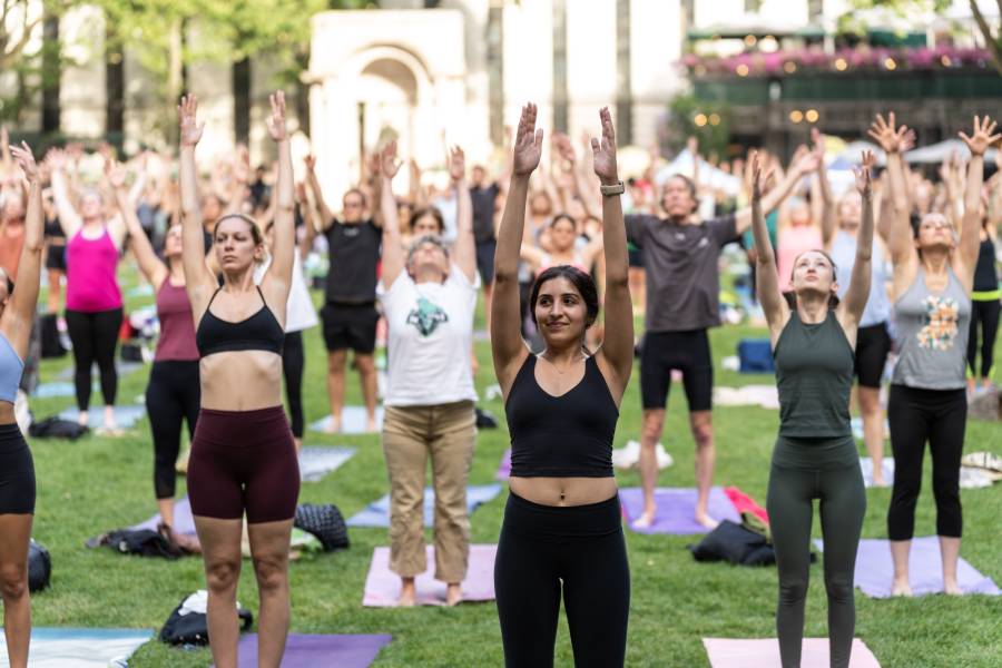 Bryant Park Yoga presented by CALIA with Jeffrey Posner | To Do Queens
