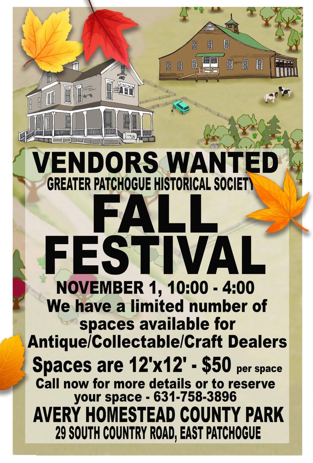 Vendors Wanted Avery Homestead County Park Craft & Collectible Show ...